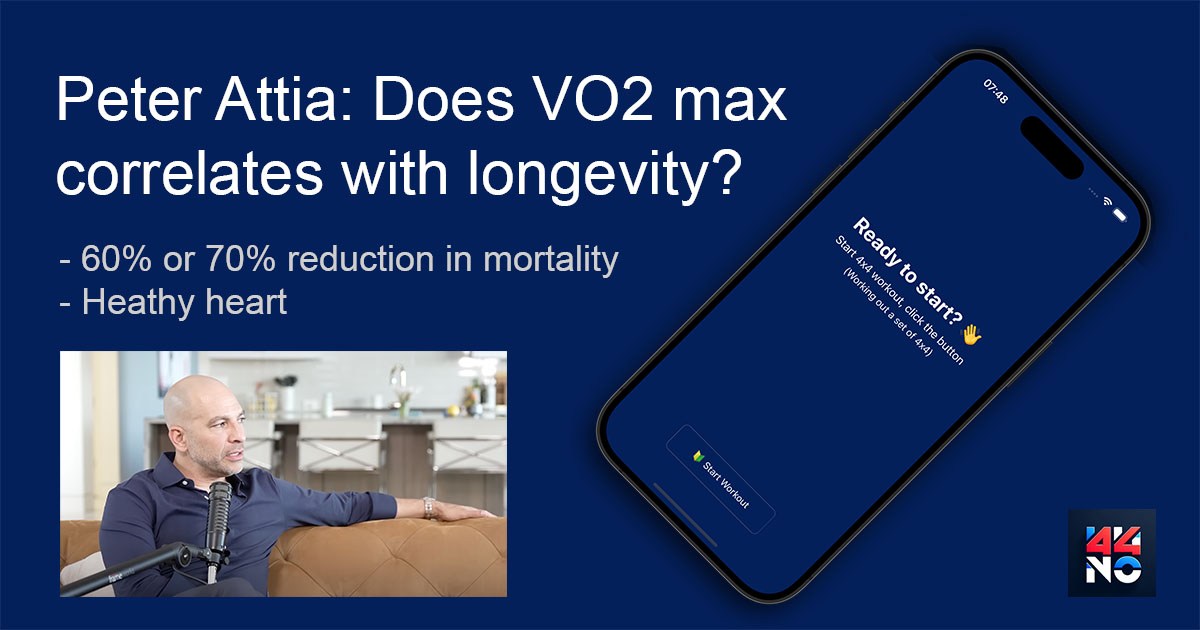 VO2 Max and Longevity - Insights by Peter Attia